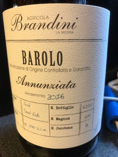 2016 Agricola Brandini Barolo Annunziata, Italy, Piedmont, Langhe ...