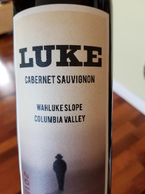 2015 Luke Wines Cabernet Sauvignon, USA, Washington, Columbia Valley ...