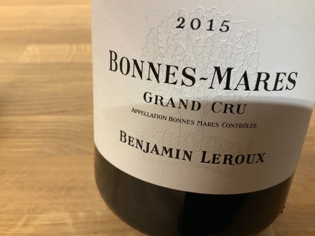 2015 Benjamin Leroux Bonnes Mares, France, Burgundy, Côte de Nuits ...