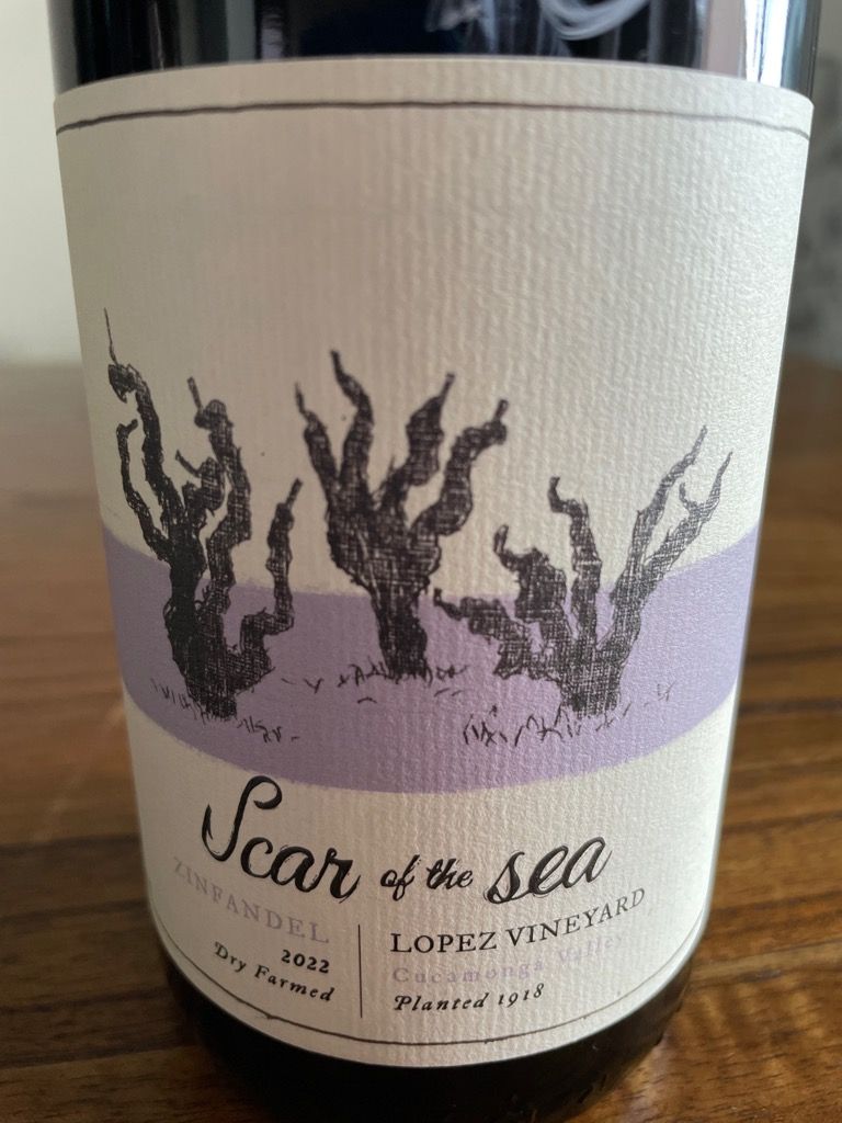 2023 Scar of the Sea Wines Zinfandel Lopez Vineyard, USA, California ...