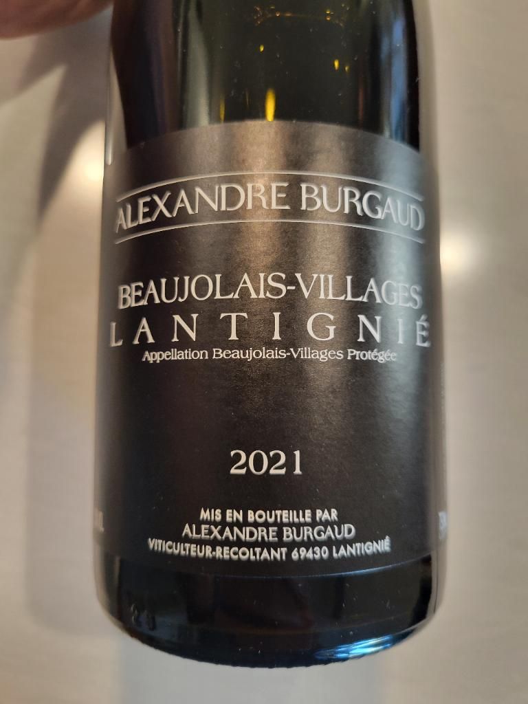 2020 Alexandre Burgaud Beaujolais Lantignié, France, Burgundy ...