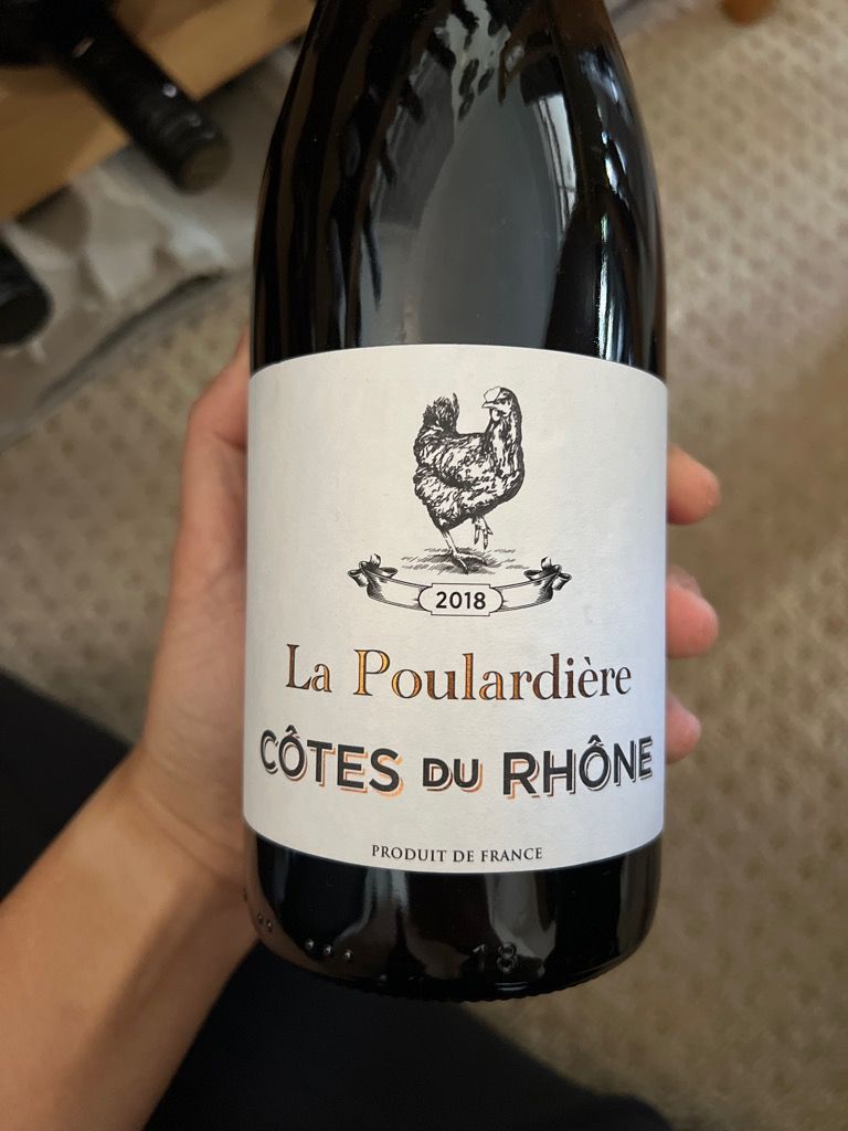 2018 La Poulardiere Côtes du Rhône, France, Rhône, Southern Rhône ...