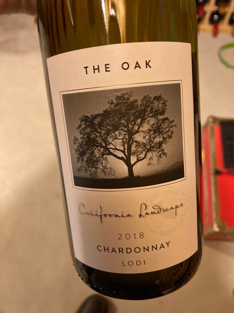2021 The Oak Chardonnay "Lodi" California Landscape, USA, California ...