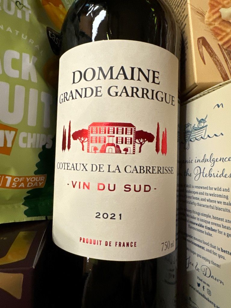 2021 Domaine de la Grande Garrigue Coteaux de la Cabrerisse, France ...