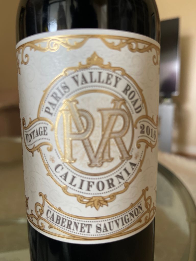 2016 Paris Valley Road Cabernet Sauvignon, USA, California - CellarTracker