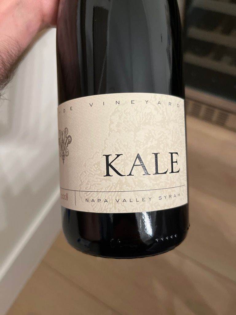 2020 Kale Wines Syrah Hyde Vineyard, USA, California, Napa / Sonoma ...