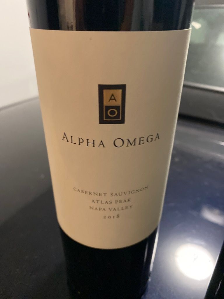 2018 Alpha Omega Cabernet Sauvignon Atlas Peak, USA, California, Napa ...