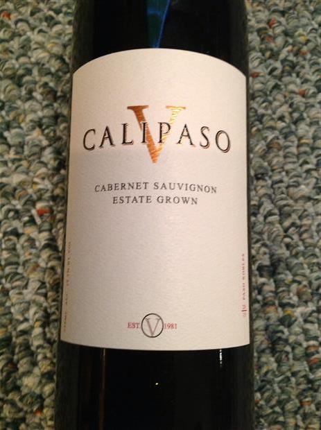 2014 Calipaso Winery Cabernet Sauvignon, USA, California, Central Coast ...