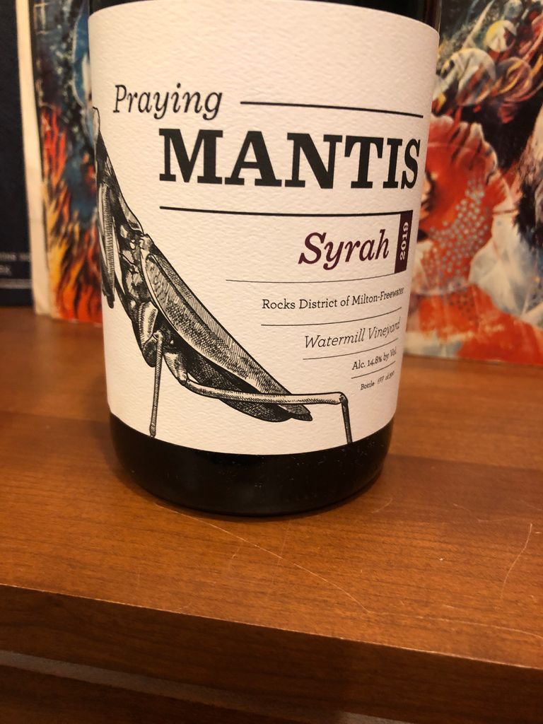 2019 Watermill Winery Syrah Praying Mantis, USA, Oregon, The Rocks ...