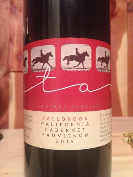 2015 Fallbrook Winery Cabernet Sauvignon, USA, California - CellarTracker