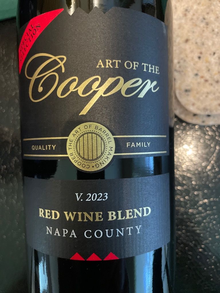2022 Art of the Cooper Red Wine, USA, California, Central Valley, Lodi ...