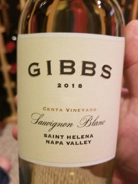 2019 Gibbs Sauvignon Blanc Centa Vineyard, USA, California, Napa Valley ...