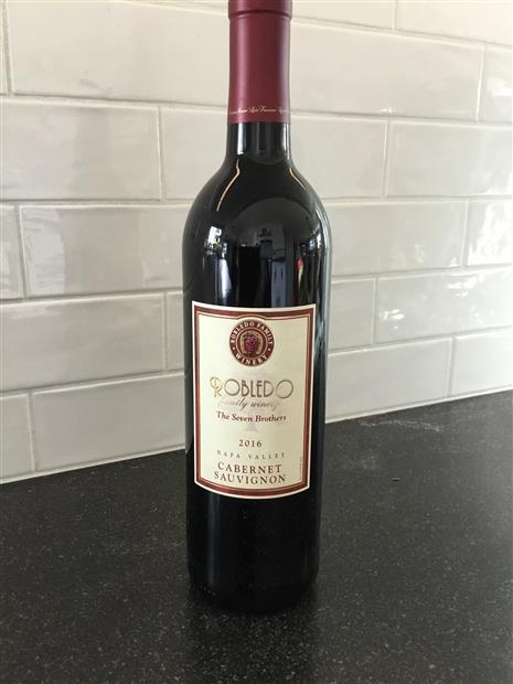 2016 Robledo Family Winery Cabernet Sauvignon The Seven Brothers, USA ...