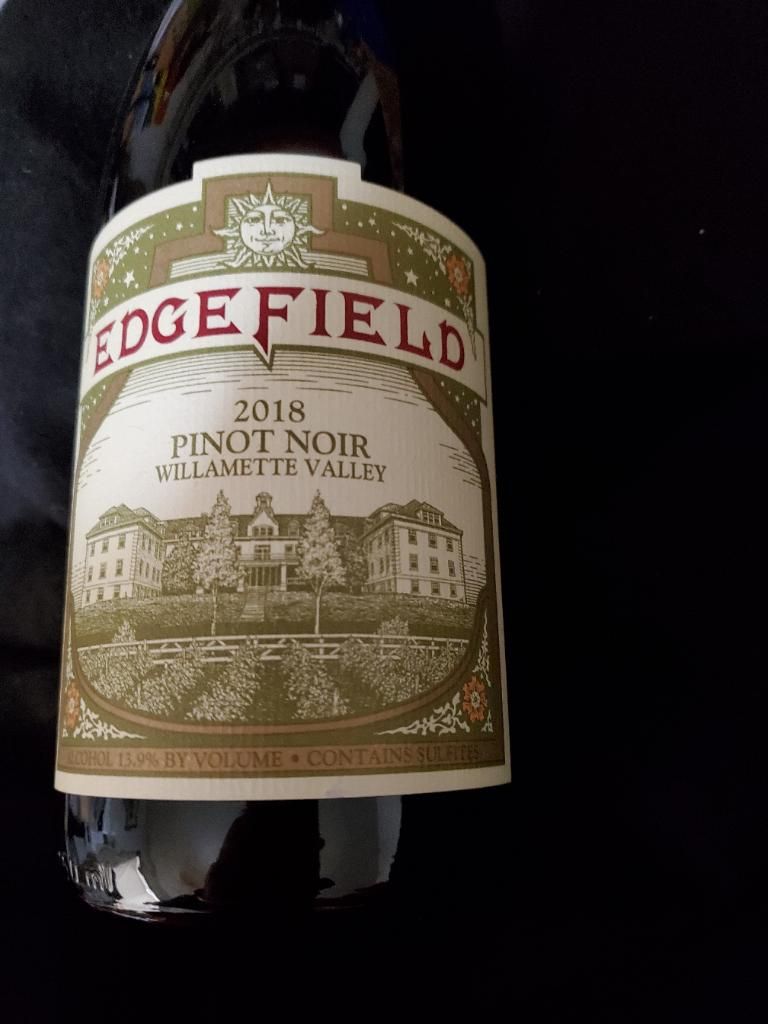 2018 Edgefield Winery Pinot Noir, USA, Oregon, Willamette Valley ...