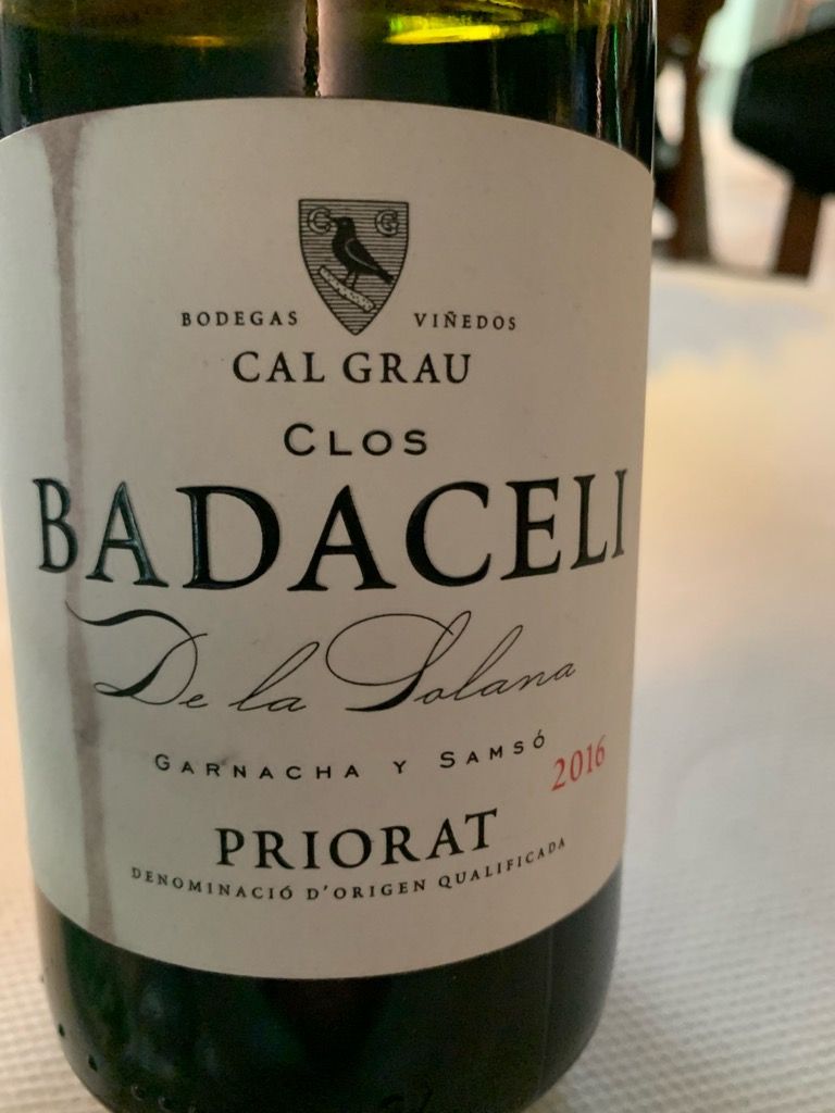 2017 Bodegas y Viñedos de Cal Grau Priorat Badaceli, Spain, Catalunya ...