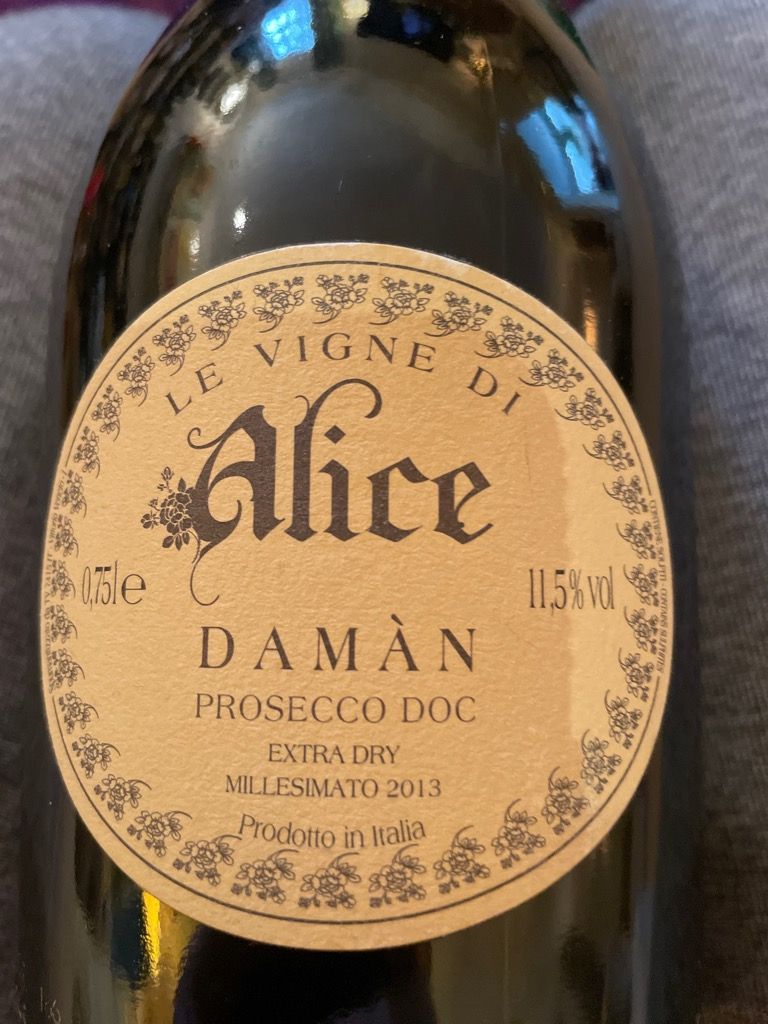 2013 Le Vigne di Alice Prosecco di Valdobbiadene Doro Brut, Italy ...