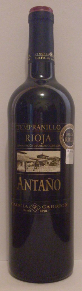 2009 García Carrión Tempranillo Rioja Antaño, Spain, La Rioja, Rioja ...