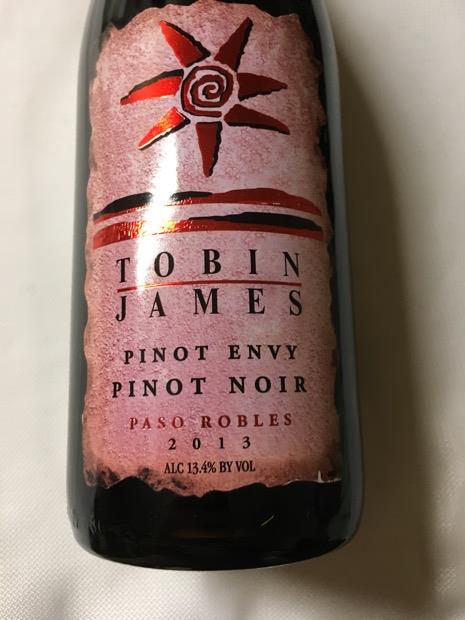 2013 Tobin James Pinot Noir Pinot Envy Arroyo Grande Valley, USA ...