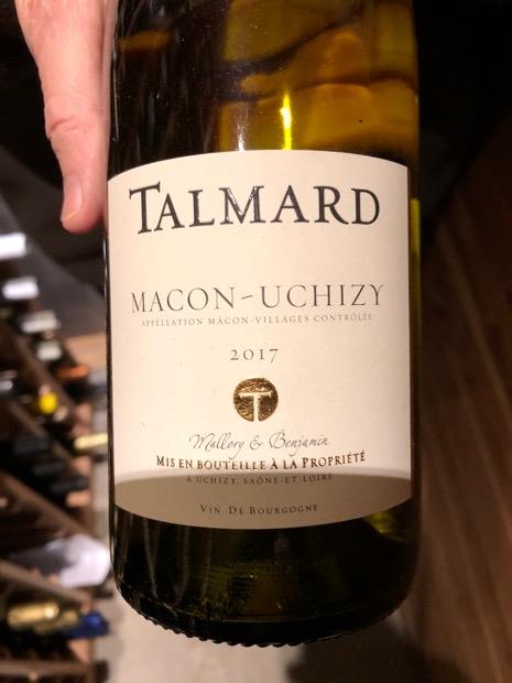 2017 Gérald Talmard Mâcon-Uchizy, France, Burgundy, Mâconnais, Mâcon ...