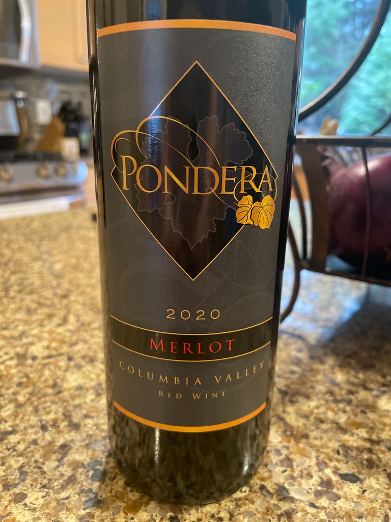 2020 Pondera Merlot, USA, Washington, Columbia Valley - CellarTracker