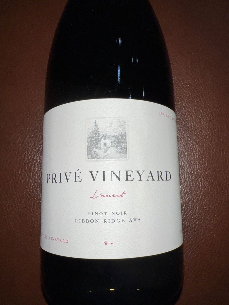 2023 Privé Vineyard Pinot Noir L'ouest West Wind, USA, Oregon ...