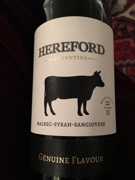 2013 Andean Vineyards Hereford Malbec Syrah Sangiovese, Argentina ...