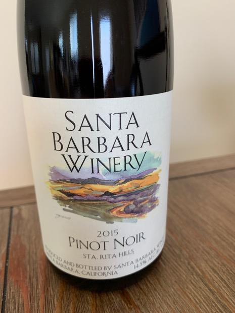 2015 Santa Barbara Winery Pinot Noir Sta. Rita Hills, USA, California ...