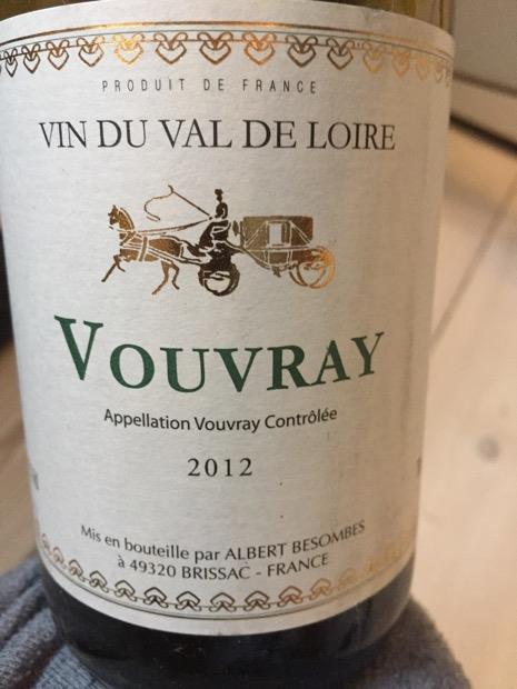 2013 Albert Besombes Vouvray, France, Loire Valley, Touraine, Vouvray ...