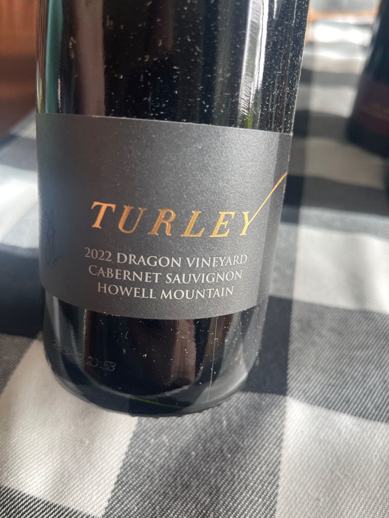 2022 Turley Cabernet Sauvignon Dragon Vineyard, USA, California, Napa ...