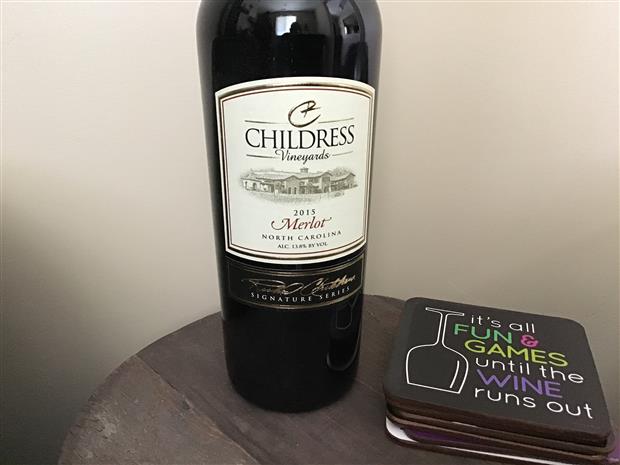 2015 Childress Vineyards Merlot Signature Series, USA, North Carolina ...