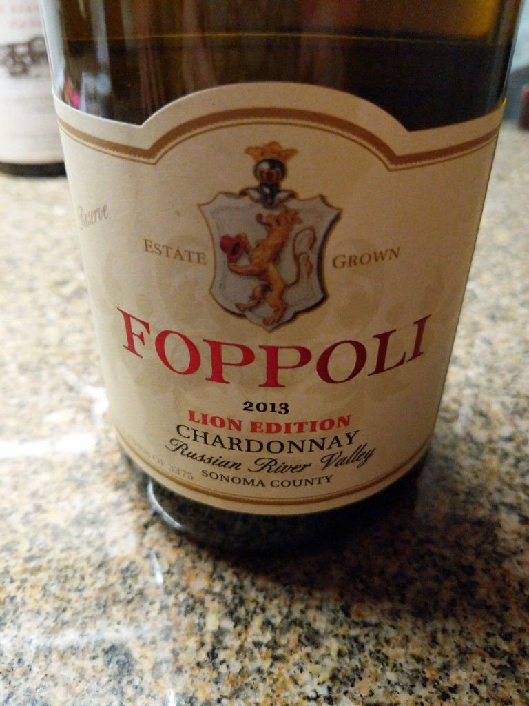 2013 Foppoli Chardonnay Lion Edition Reserve Foppoli, USA, California ...