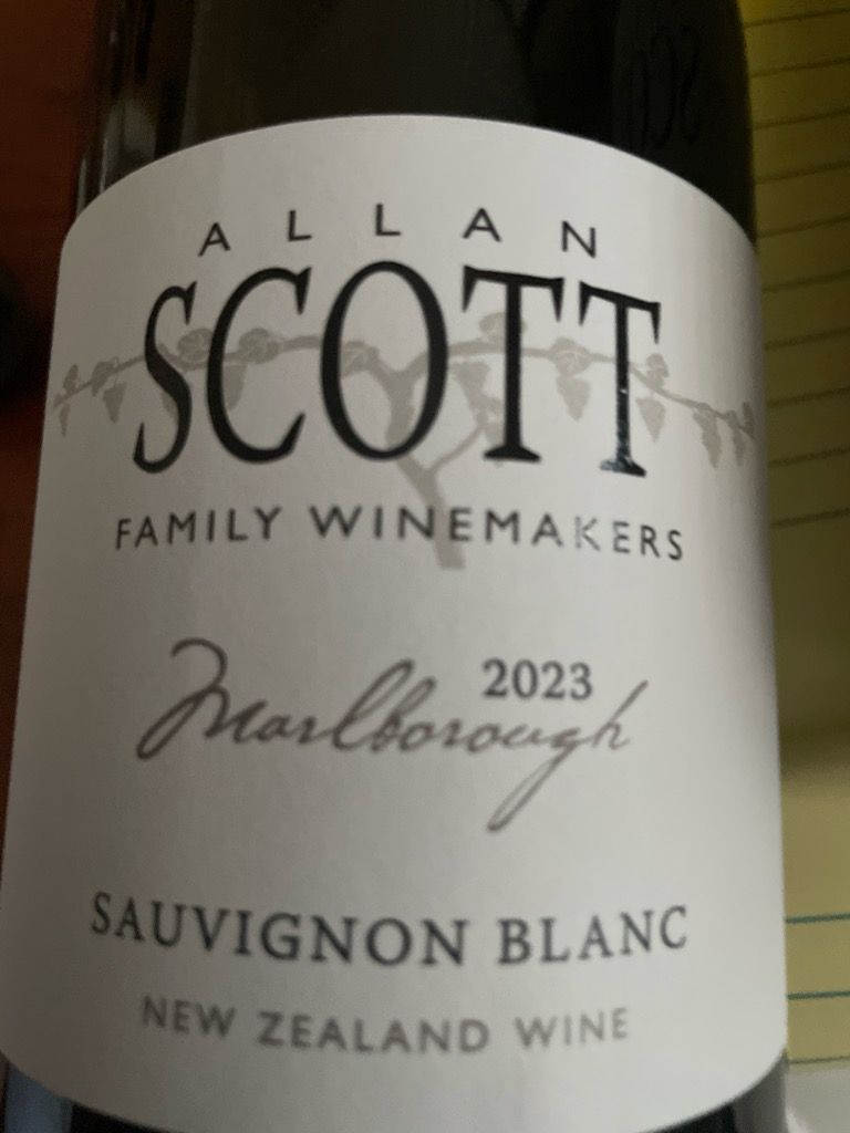 2023 Allan Scott by Josh Scott, Yeah Cool Natural Sauvignon Blanc, New ...