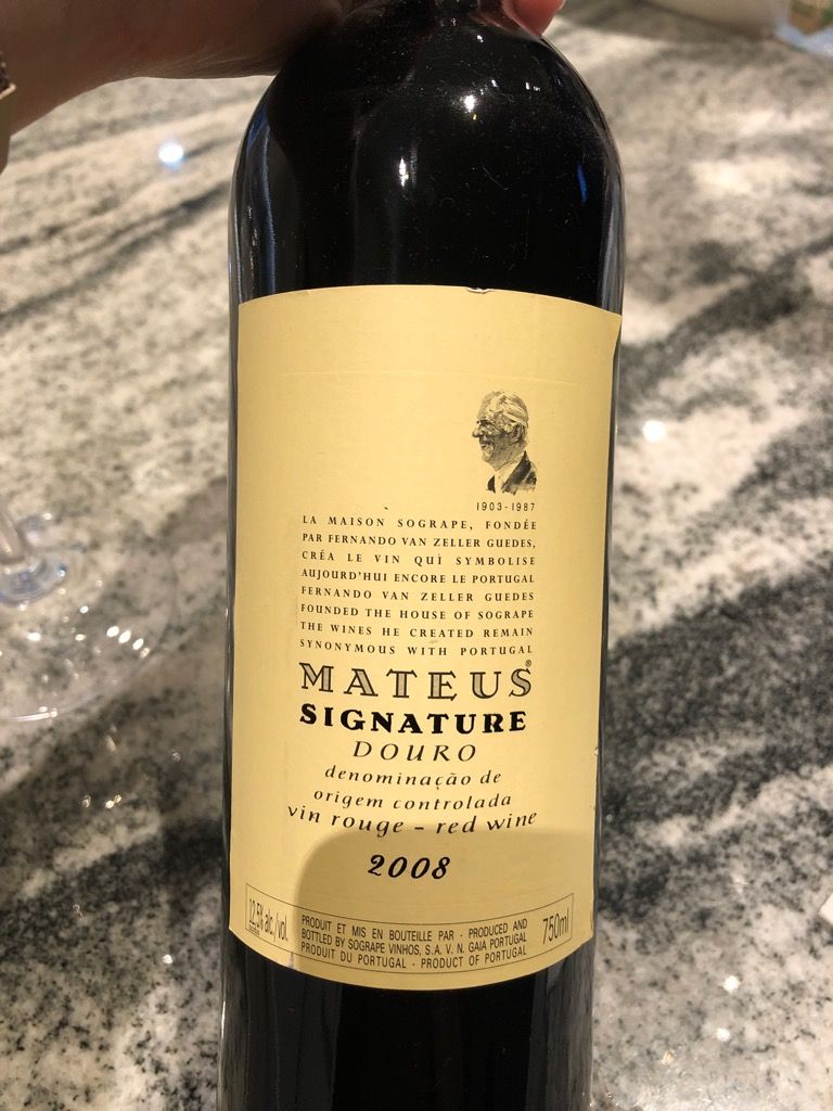 2009 Vinhos Sogrape Douro Mateus Signature, Portugal, Douro - CellarTracker