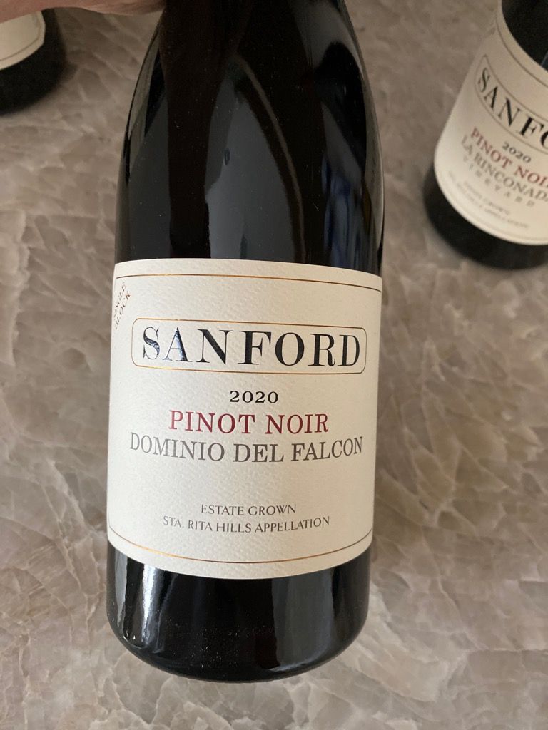 2020 Sanford Pinot Noir Dominio Del Falcon, USA, California, Central ...