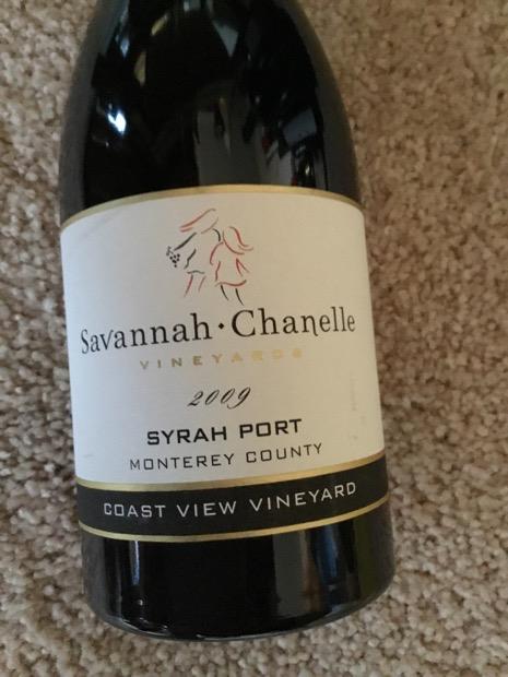 2007 Savannah-Chanelle Vineyards Syrah Port of Syrah Coast View ...