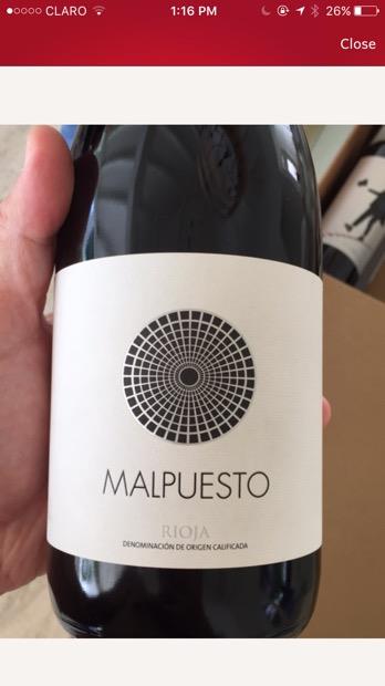 2013 Bodegas Orben Rioja Malpuesto, Spain, La Rioja, La Rioja Alavesa ...