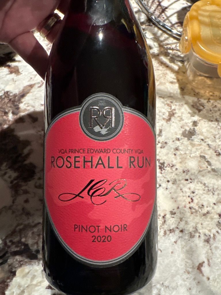 2020 Rosehall Run Pinot Noir JCR Rosehall Vineyard, Canada, Ontario ...