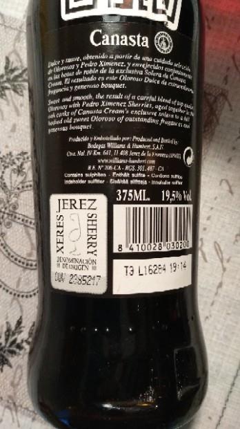 N.V. Williams & Humbert Jerez-Xérès-Sherry Canasta Cream - CellarTracker