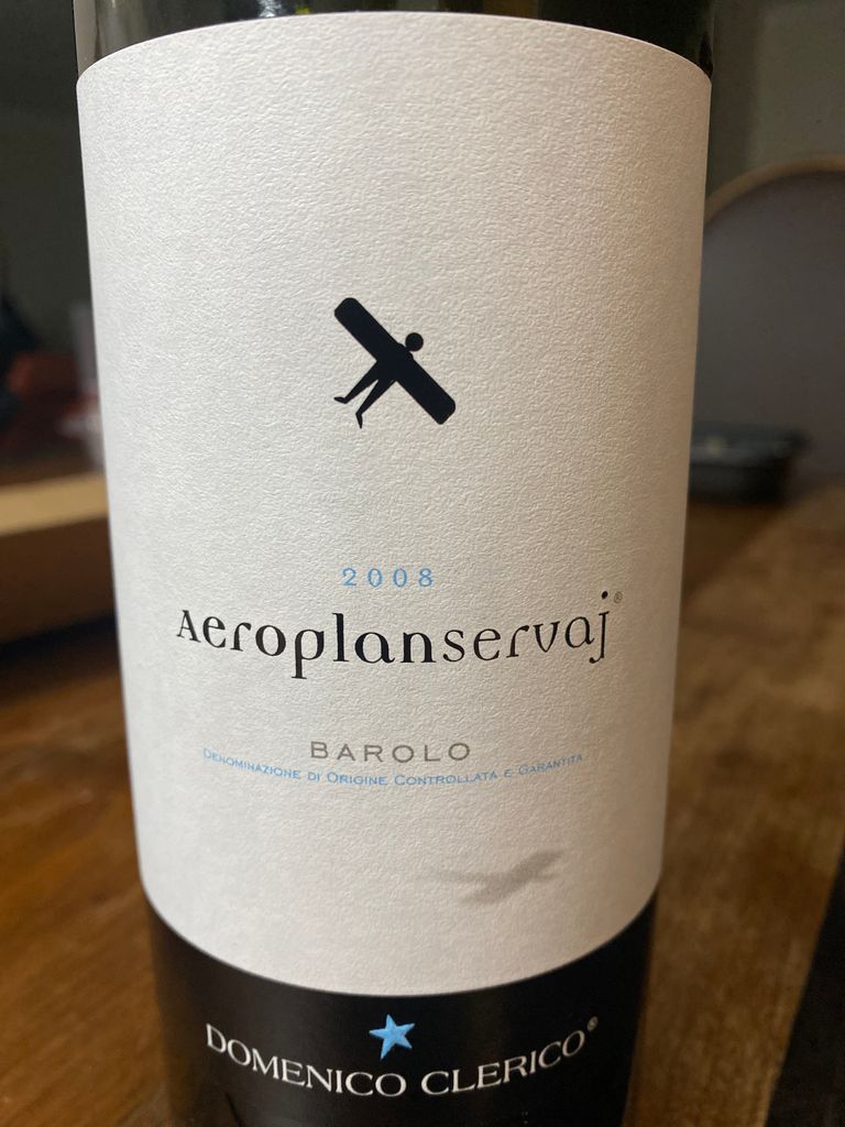 2008 Domenico Clerico Barolo Aeroplan Servaj Serralunga, Italy ...