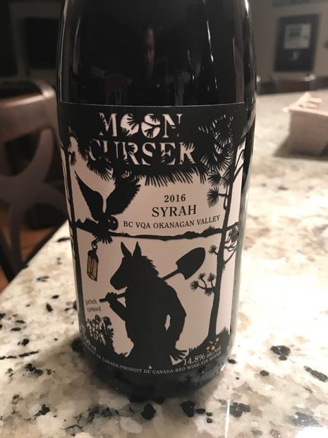 2016 Moon Curser Syrah, Canada, British Columbia, Okanagan Valley ...