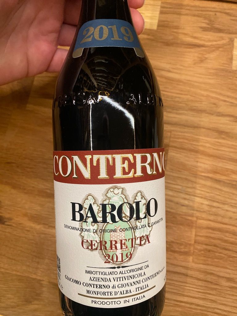 2019 Giacomo Conterno Barolo Cerretta, Italy, Piedmont, Langhe, Barolo ...