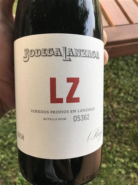 2018 Bodegas Lanzaga (Telmo Rodriguez) Rioja LZ, Spain, La Rioja, Rioja ...