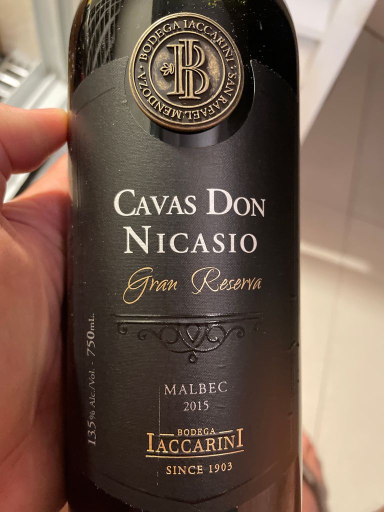 2015 Fincas Don Nicasio (Bodega Iaccarini) Malbec Cavas Don Nicasio ...