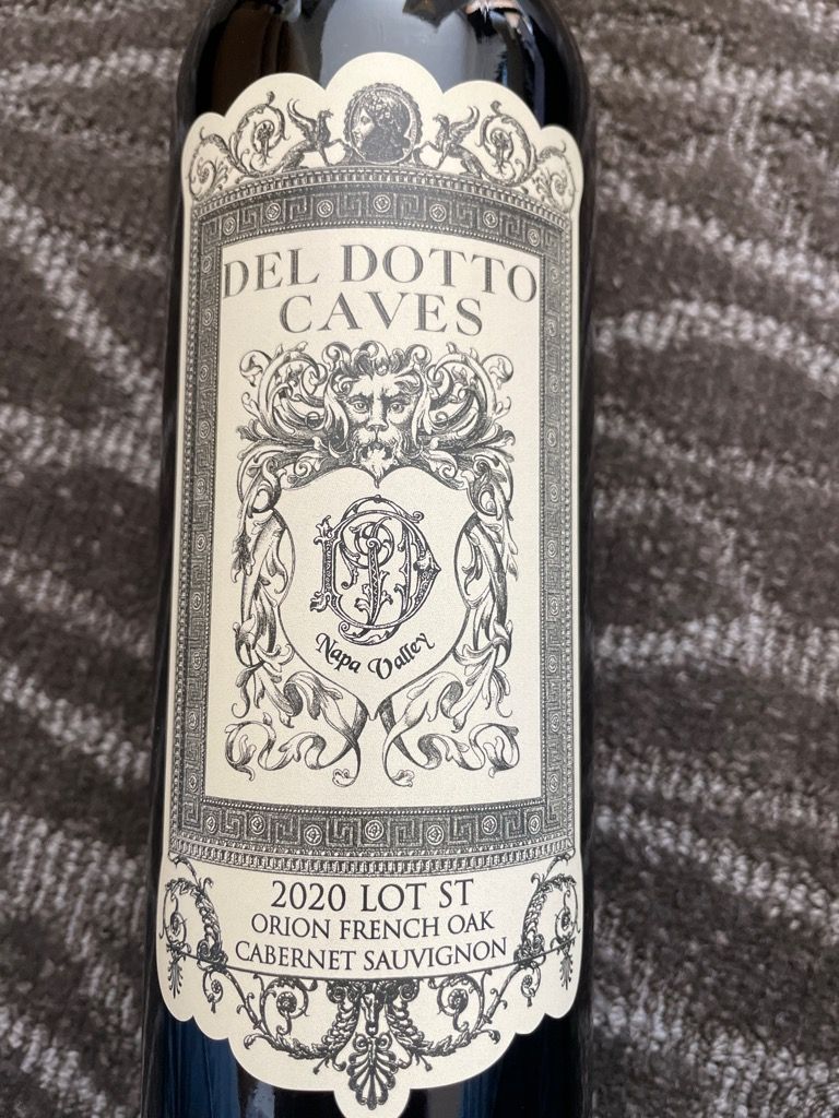 2020 Del Dotto Cabernet Sauvignon Caves - Lot ST - Orion French Oak ...
