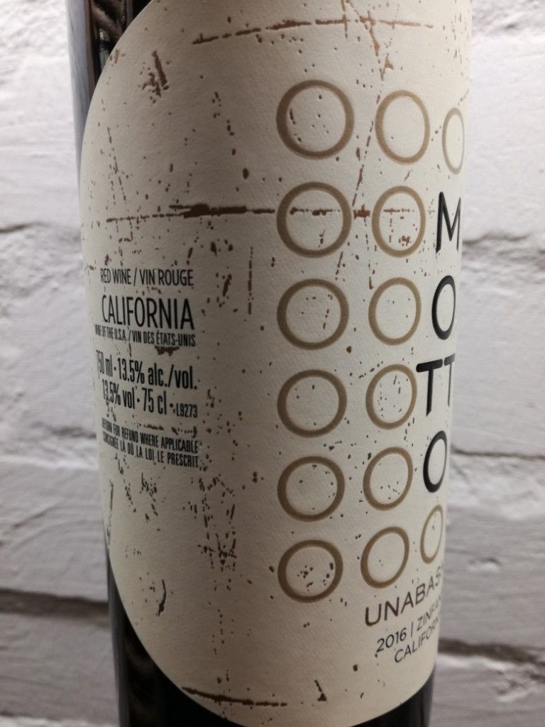 2018 Motto Wines Zinfandel Unabashed, USA, California - CellarTracker