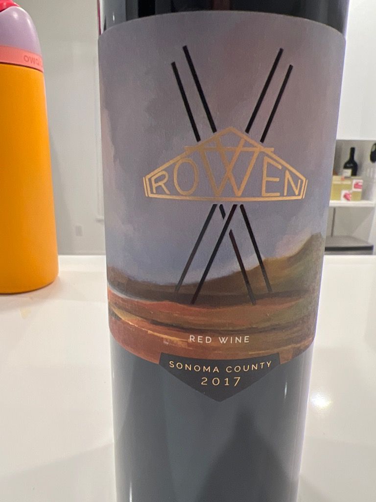 2017 Rowen Wine Red Blend, USA, California, Sonoma County - CellarTracker