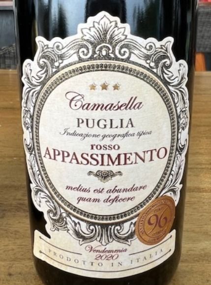 2020 Camasella Rosso Appassimento Puglia IGT, Italy, Puglia, Puglia IGT ...