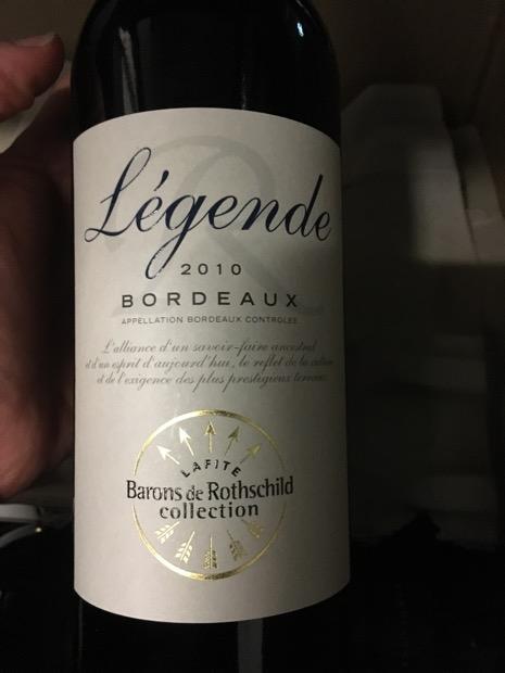 2011 Barons de Rothschild (Lafite) Bordeaux Legende Blanc, France ...