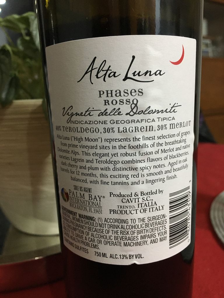 2017 Alta Luna Phases, Italy, Trentino Alto-Adige / Veneto, Vigneti ...