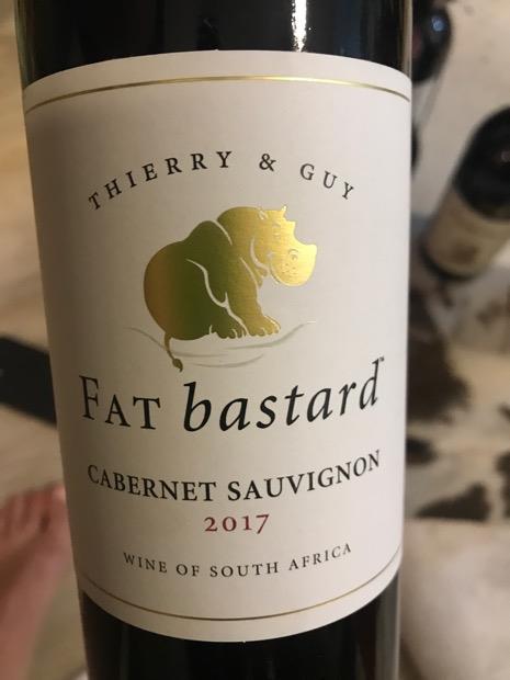 2017 Thierry and Guy Cabernet Sauvignon Fat Bastard, South Africa ...
